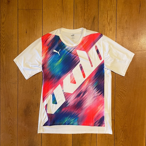 Puma | Shirts | Puma Teamliga Mens Short Sleeve Soccer Jersey White ...